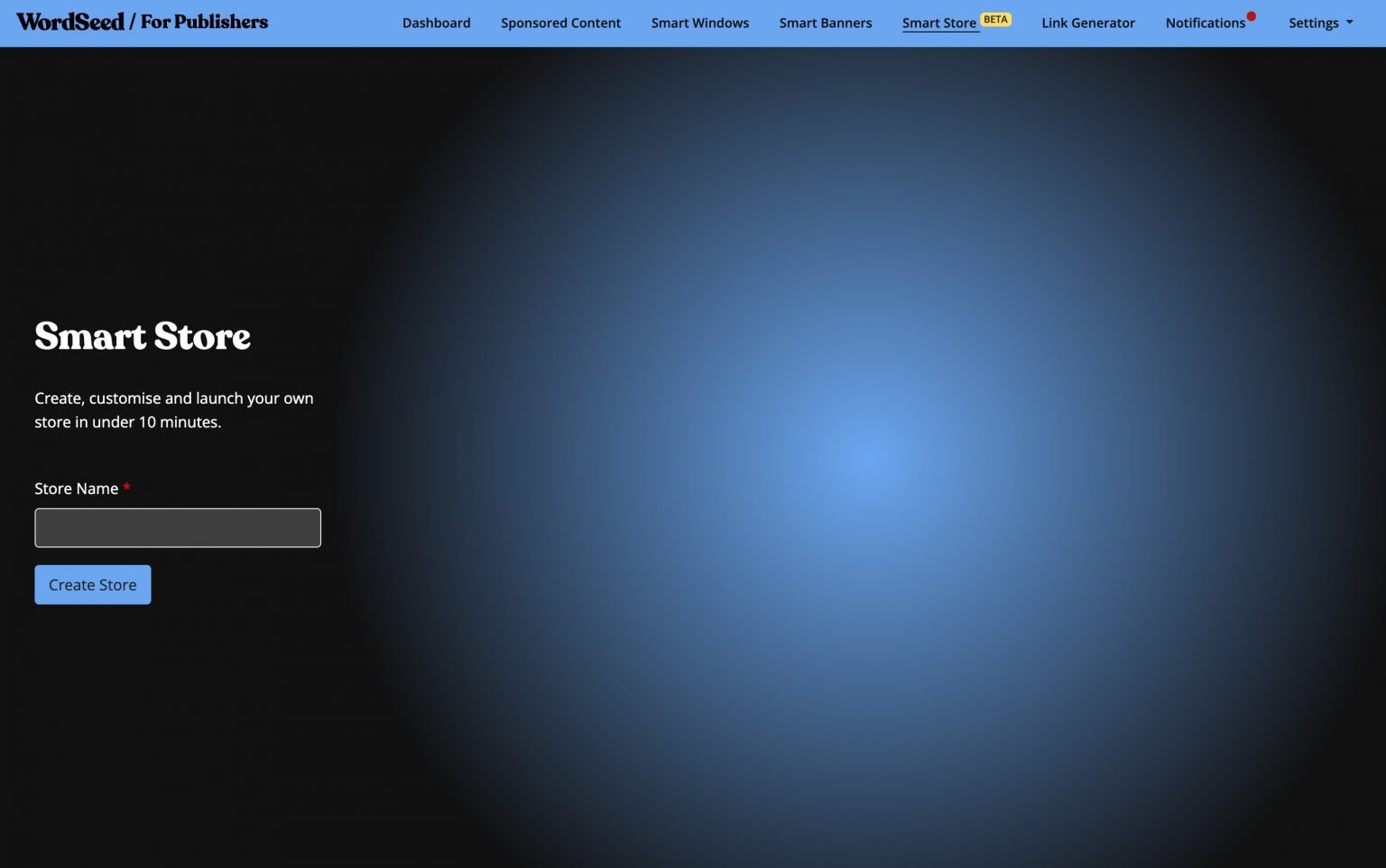 Smart Stores- Create and launch a store with WordSeed